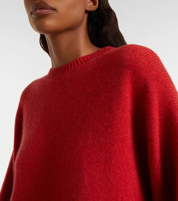 Khaite Margaux Cashmere Sweater - Red