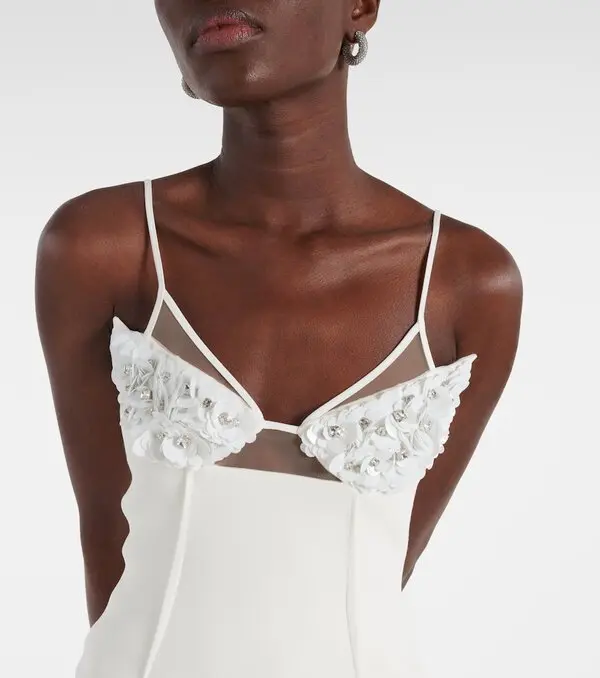 David Koma Embellished Midi Dress