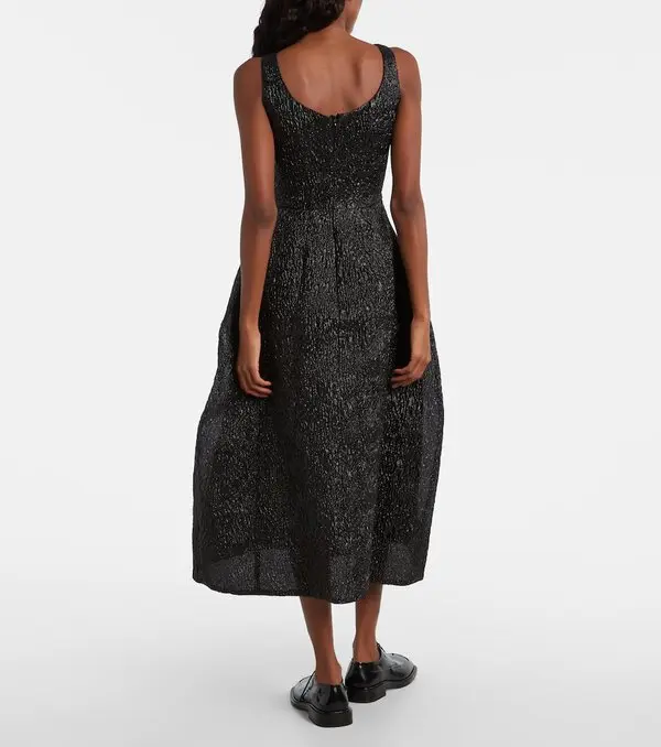 Simone Rocha Embellished Lamé Cocktail Dress