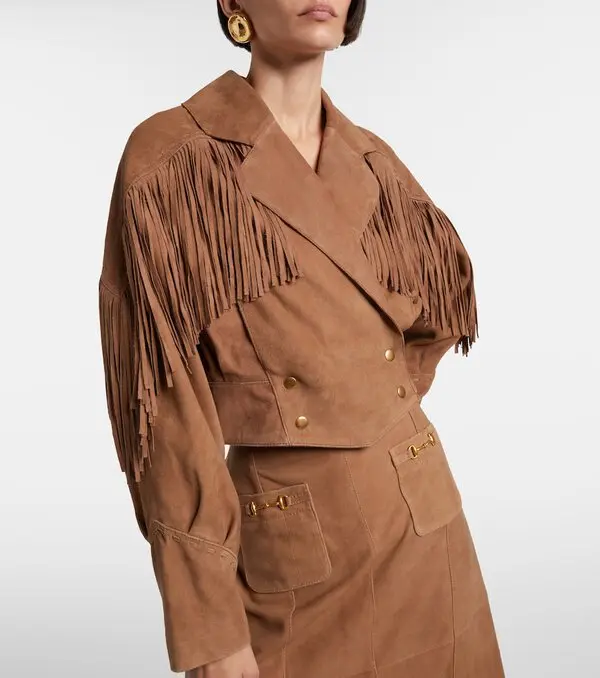 Rixo Darragh Suede Jacket - Beige