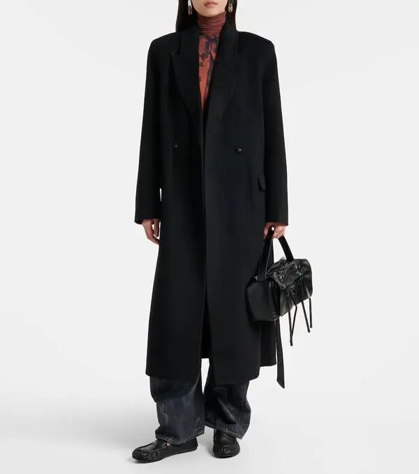 Acne Studios Wool And Cashmere Wrap Coat