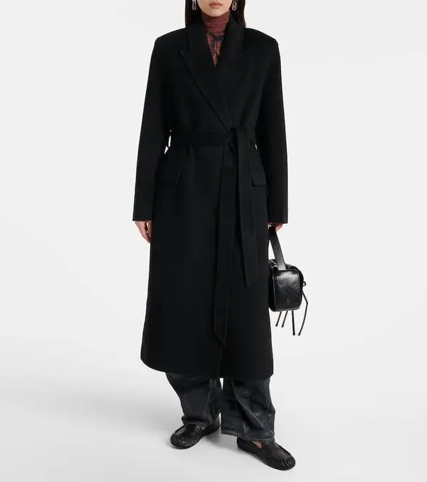 Acne Studios Wool And Cashmere Wrap Coat