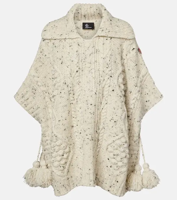 Moncler Aran Wool Poncho