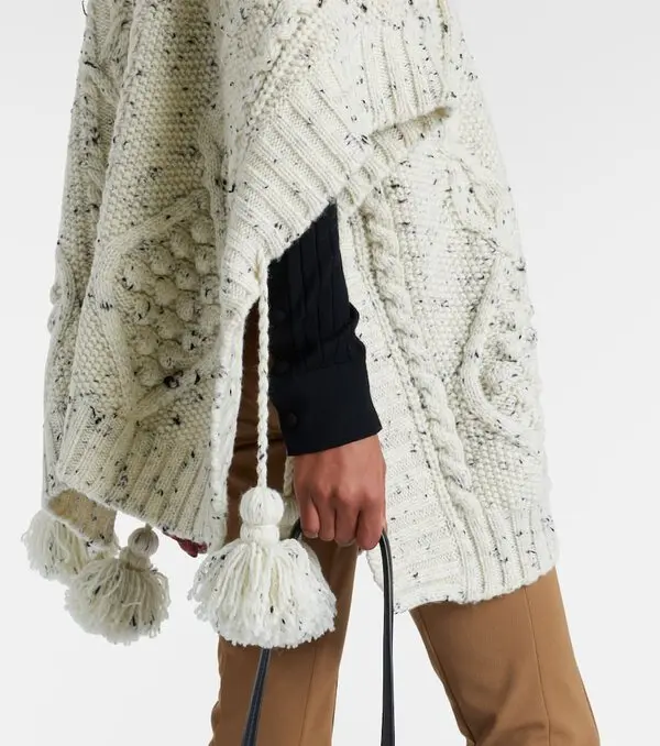 Moncler Aran Wool Poncho