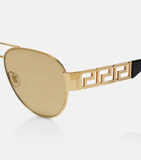Versace Greca Aviator Sunglasses