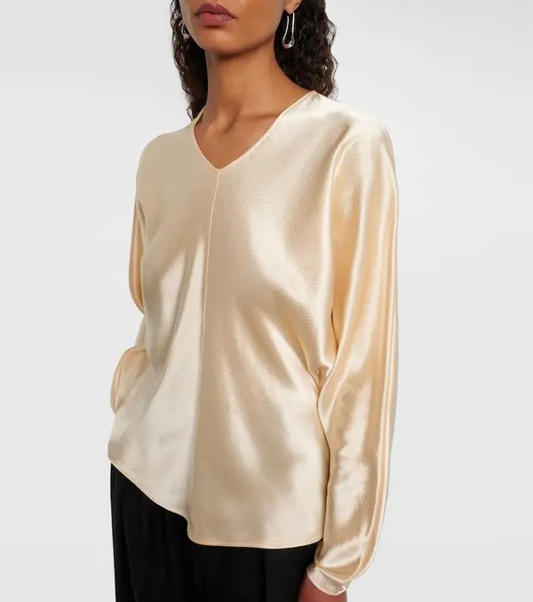 FFORME Gemma Satin Top - White