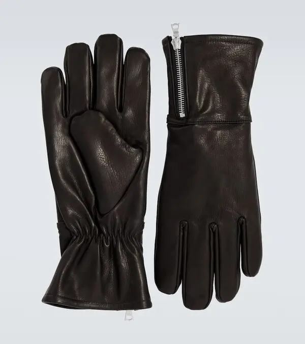 Auralee Leather Gloves - Brown