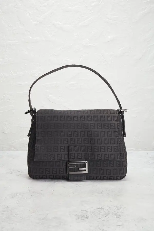 Fendi Denim Mama Baguette Shoulder Bag