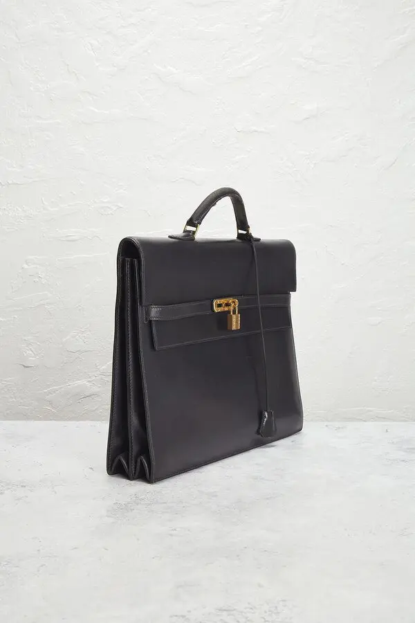 Hermès Box Kelly Depeche 38 Briefcase