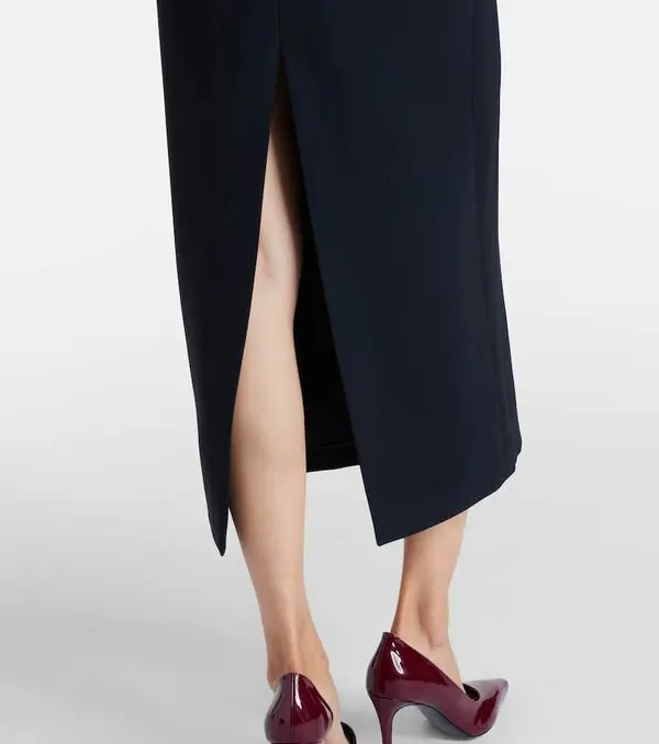 David Koma Embellished Cady Midi Dress