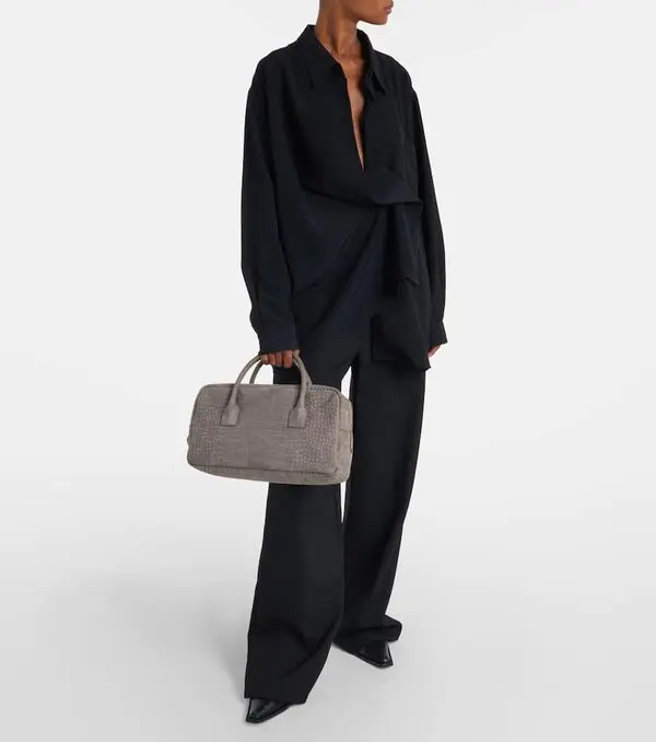 Calvin Klein America Medium Leather Tote Bag