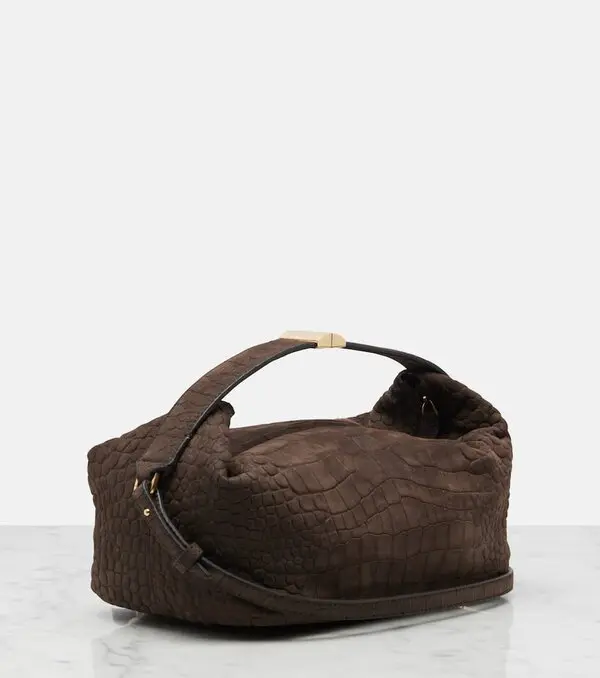 Calvin Klein Small Leather Shoulder Bag - Brown