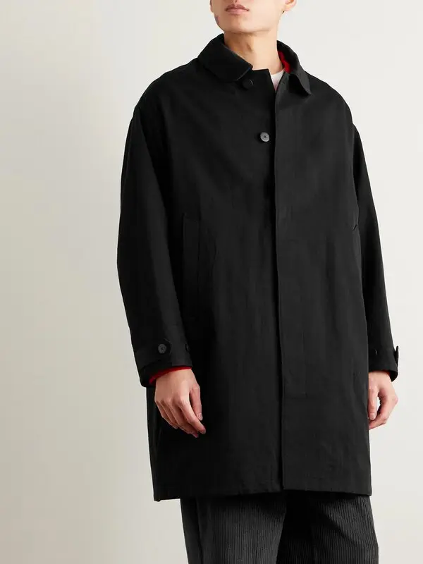 Visvim Balmat Wool And Linen-blend Twill Coat