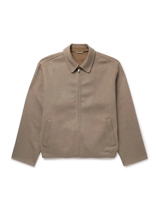 THE ROW Brushed-cashmere Twill Dantes Jacket - Neutrals