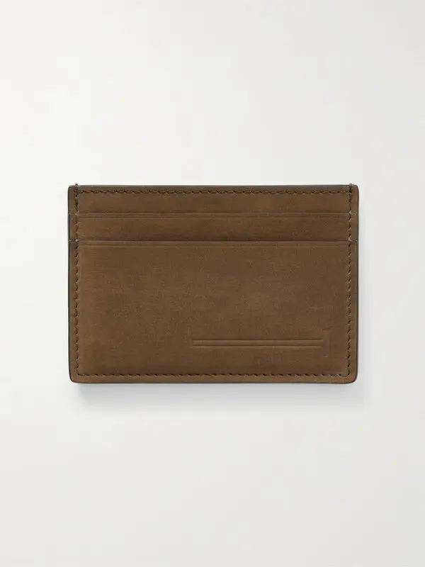 TOM FORD Logo-debossed Nubuck Cardholder