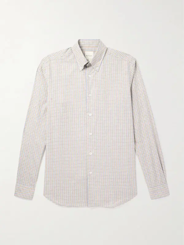 Paul Smith Button-down Collar Checked Cotton Shirt