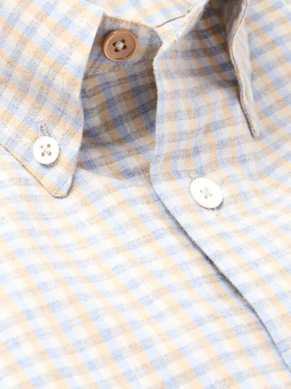 Paul Smith Button-down Collar Checked Cotton Shirt