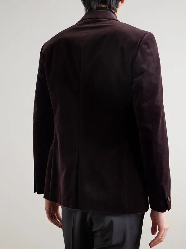 Mr P. Slim-fit Cotton-velvet Tuxedo Jacket