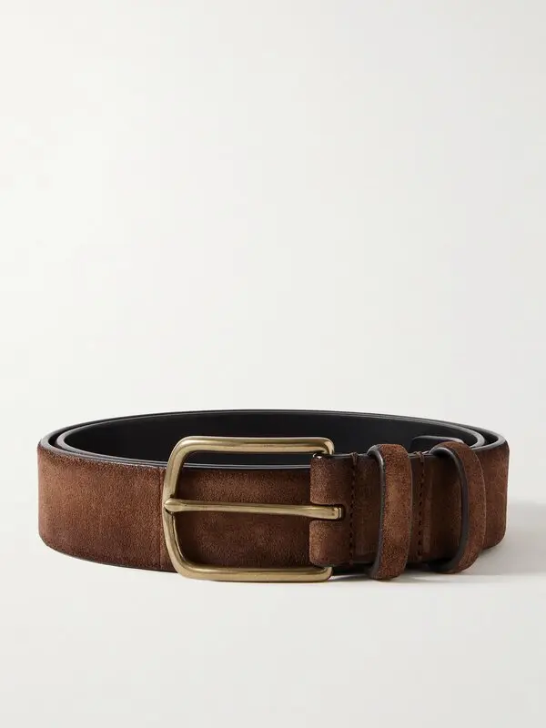 Officine Creative 3.5cm Suede Belt - Brown