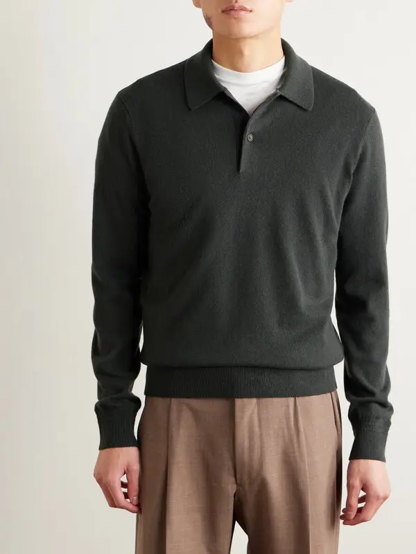Mr P. Cashmere Polo Sweater