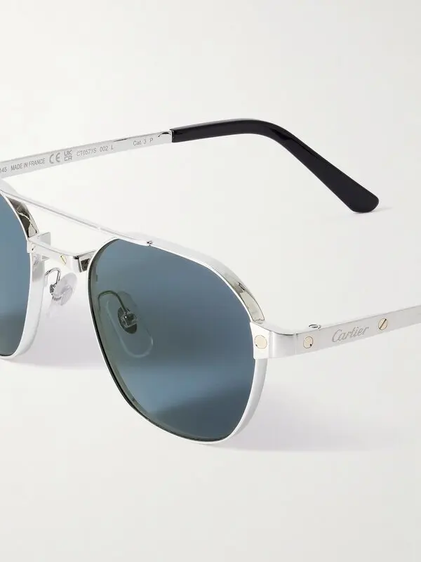 Cartier Santos De Aviator-style Sunglasses
