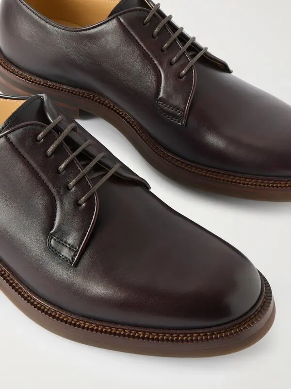 Brunello Cucinelli Leather Derby Shoes