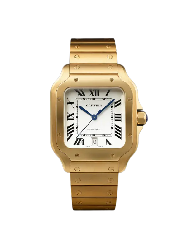 CARTIER Santos De Large Automatic 39.8mm Watch - Gold