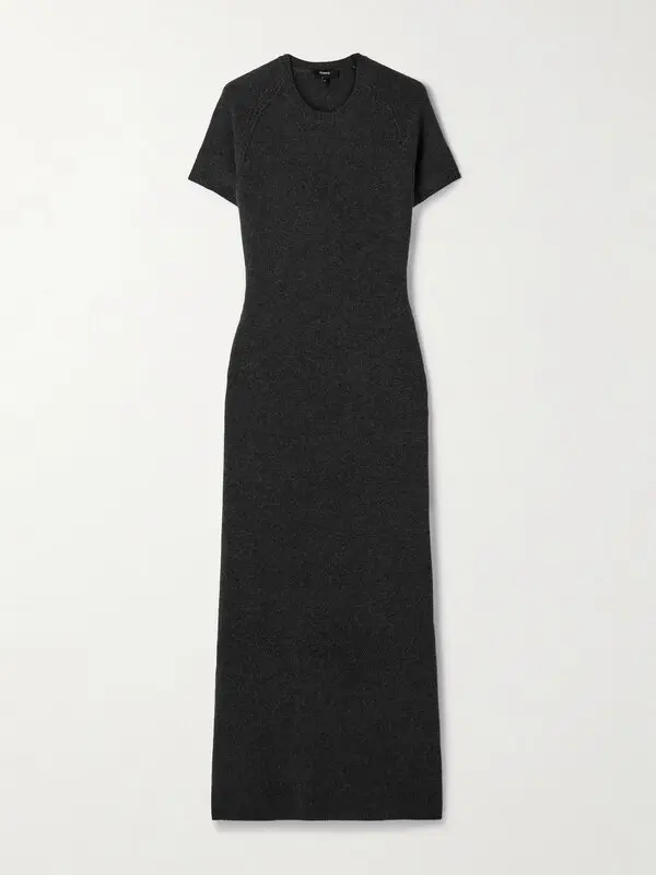 Theory Wool And Cashmere-blend Maxi Dress