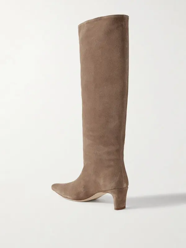 Staud Wally Suede Boots - Neutrals