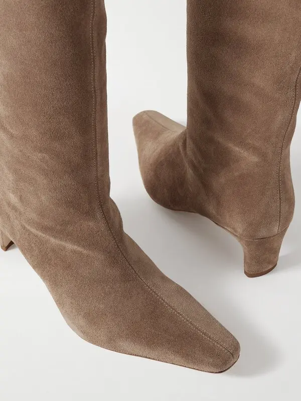 Staud Wally Suede Boots - Neutrals