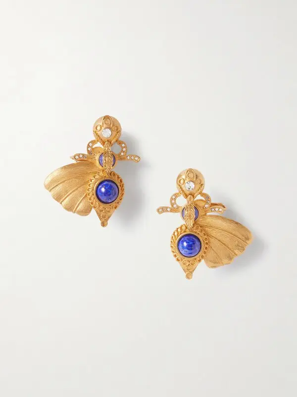 SONIA PETROFF Falena Clip Earrings - Gold