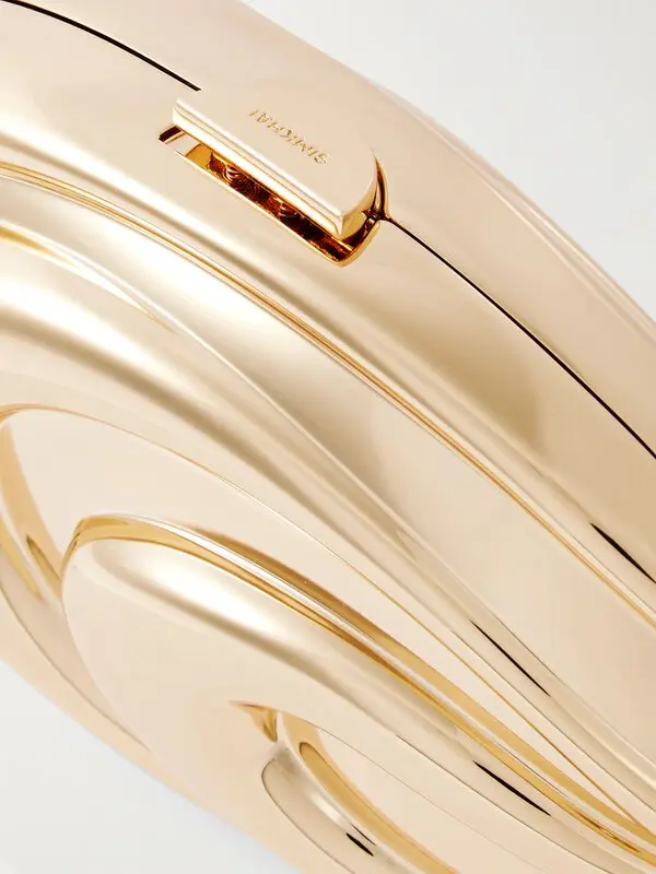 Simkhai Inez -tone Clutch - Gold