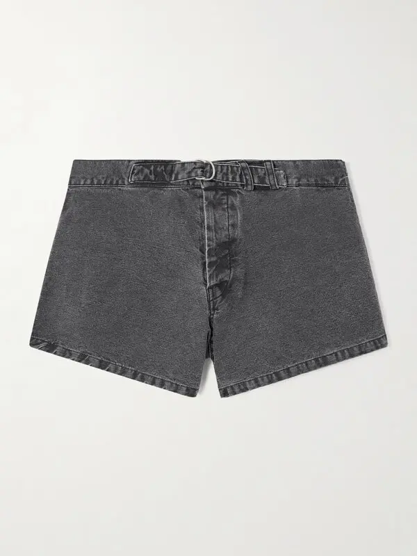 Our Legacy Oyster Belted Denim Shorts