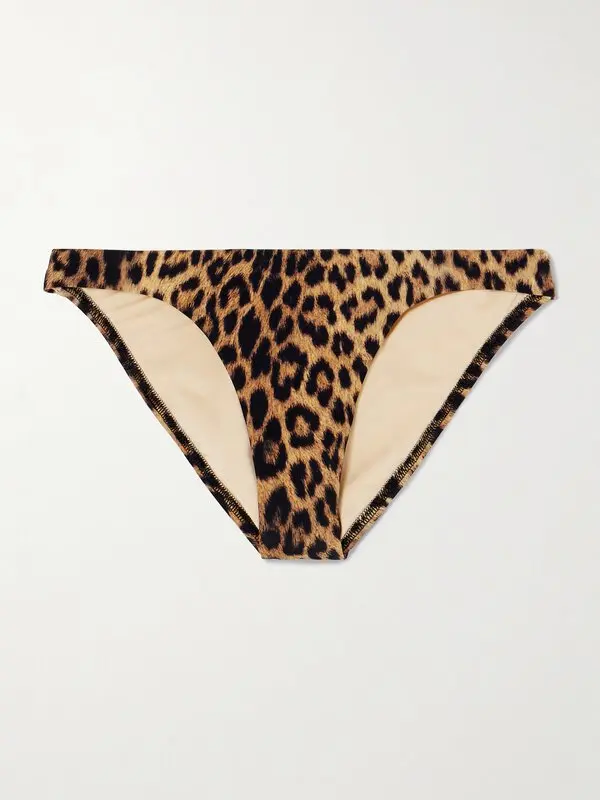 Melissa Odabash Prague Leopard-print Bikini Briefs - Brown