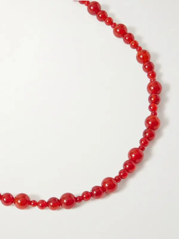 JENNIFER BEHR Veda Carnelian Necklace - Red
