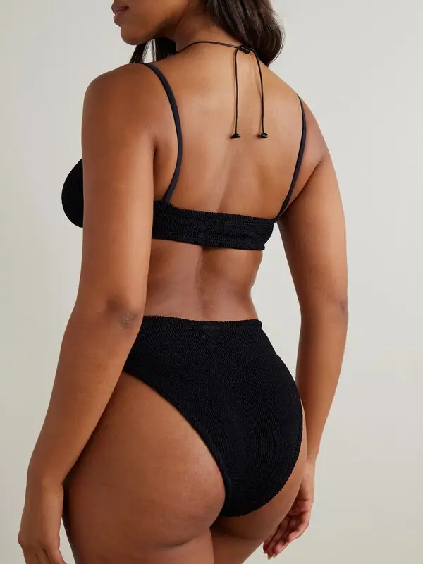 Hunza G Alicia Original Crinkle Bikini - Black