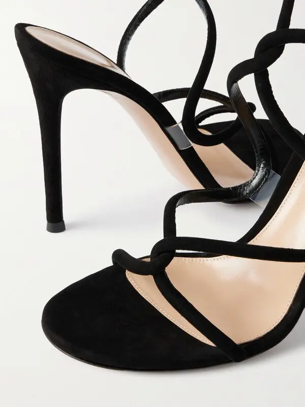 GIANVITO ROSSI Jungle Mamba 105 Suede Sandals