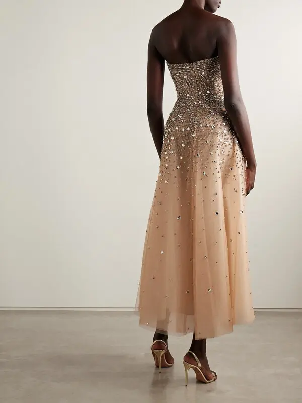 Elie Saab Embellished Tulle Gown