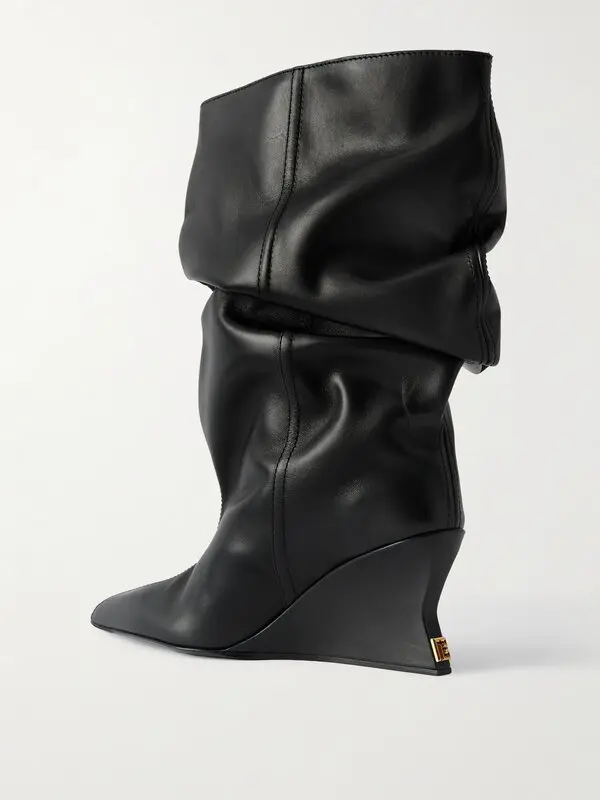 Balmain Leather Ankle Boots