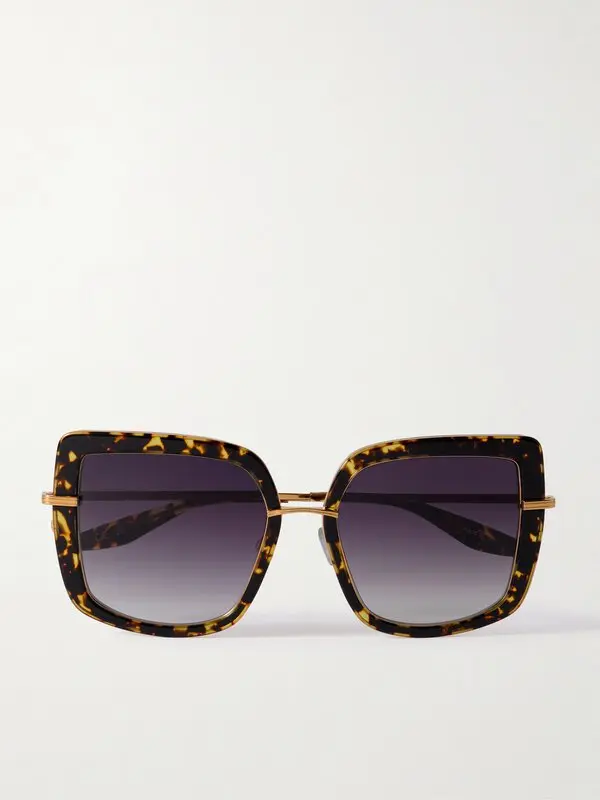 Barton Perreira Margret Square-frame Sunglasses - Tortoiseshell