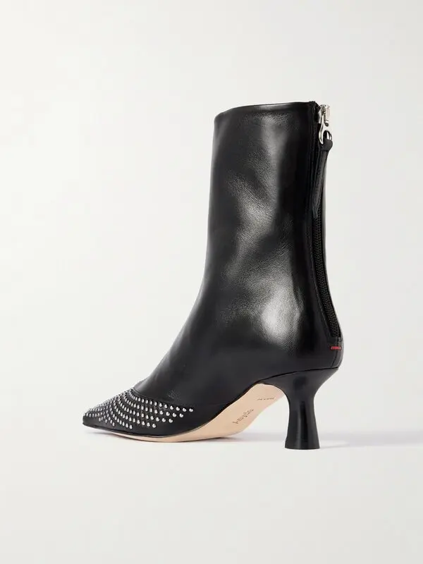 AeydĒ Sila Studded Leather Ankle Boots