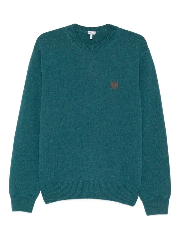 Loewe Anagram Wool Sweater - Green