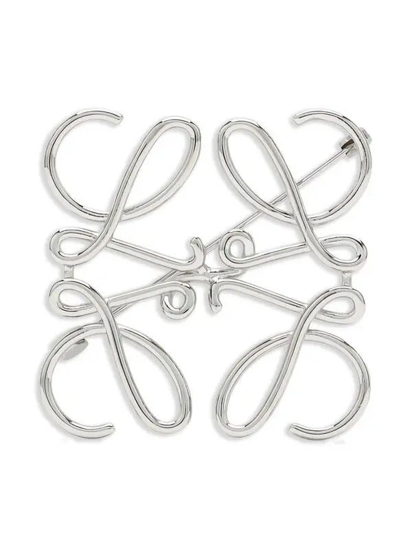 Loewe Anagram Brooch - Silver