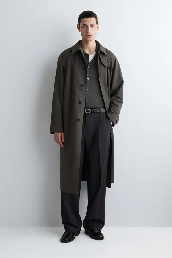Cos Wool-blend Jersey Shirt - Dark Grey