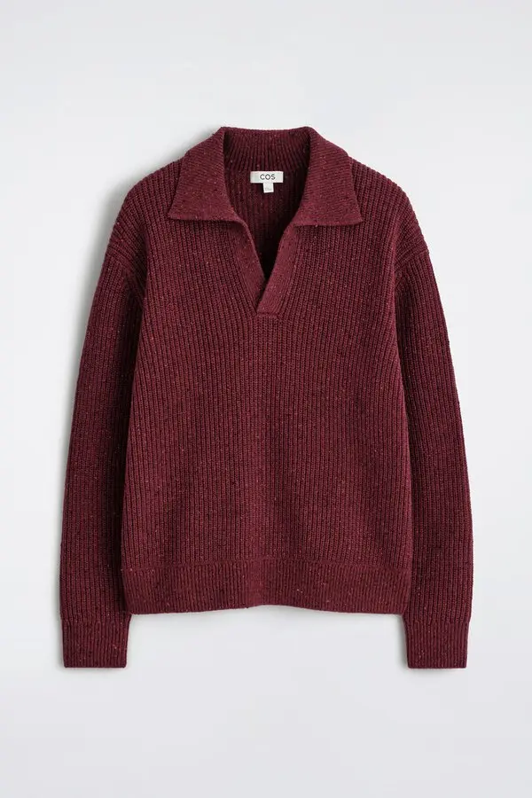 Cos Donegal-effect Wool Polo Sweater