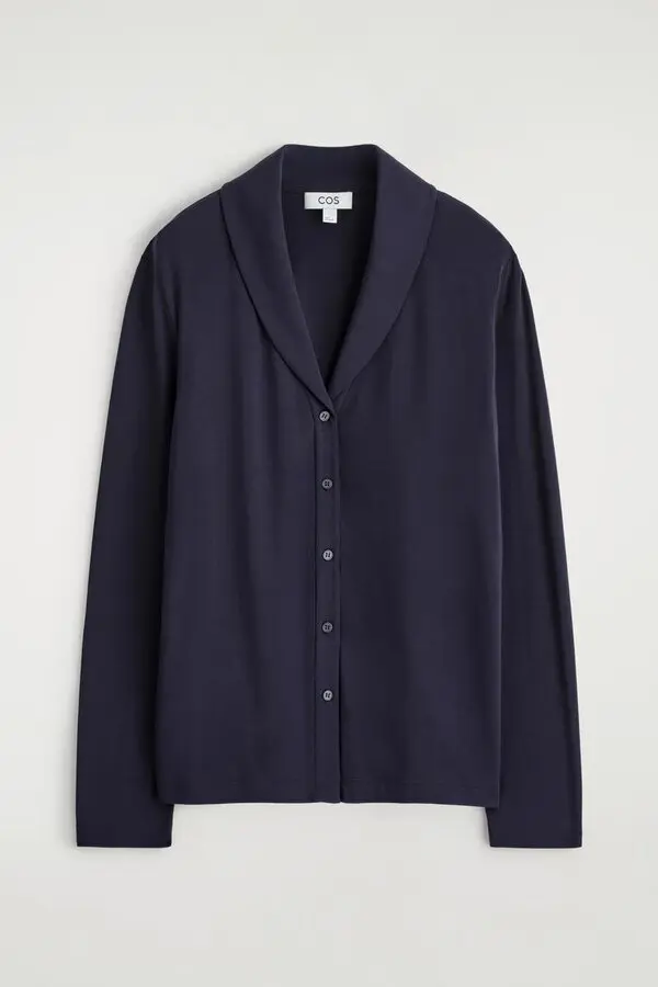 Cos Shawl-collar Jersey Cardigan