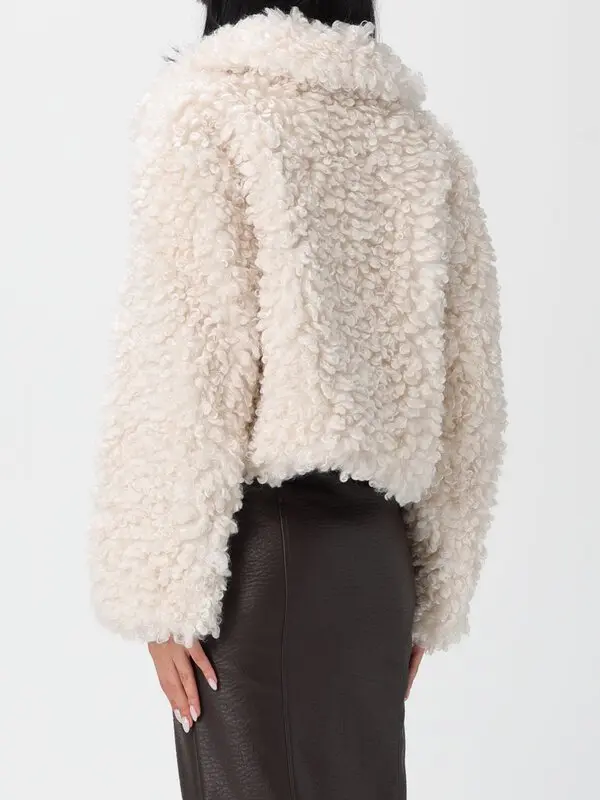 STAND STUDIO Fur Coat - Beige
