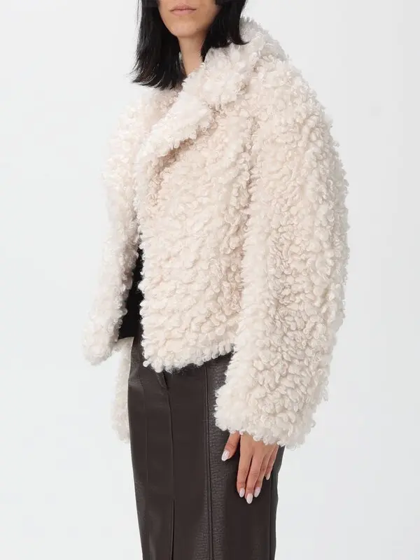 STAND STUDIO Fur Coat - Beige