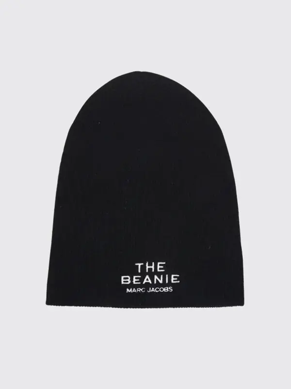 Marc Jacobs Ribbed Knit Beanie - Black