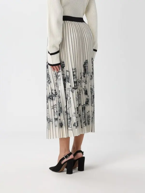 Karl Lagerfeld Printed Midi Skirt